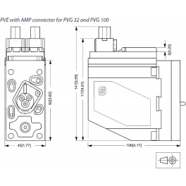 Electrical actuator Danfoss 157B4037 PVEH | Machinery parts online