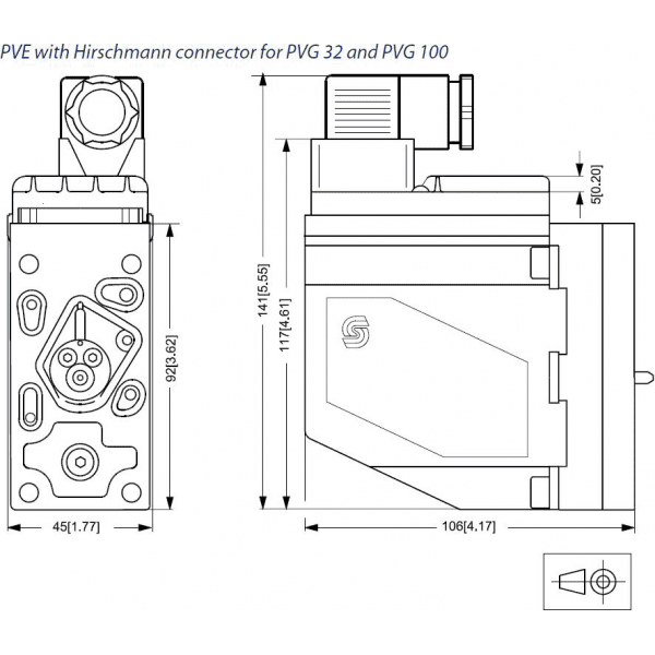 Electrical actuator Danfoss 157B4033 PVEH | Machinery parts online