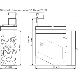 Electrical actuator Danfoss 157B4291 PVEO | Machinery parts online